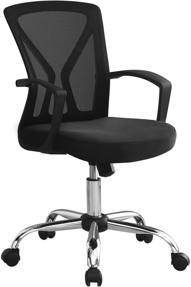 Monarch Specialties Inc. Black/Chrome Office Chair | Gabriele ...