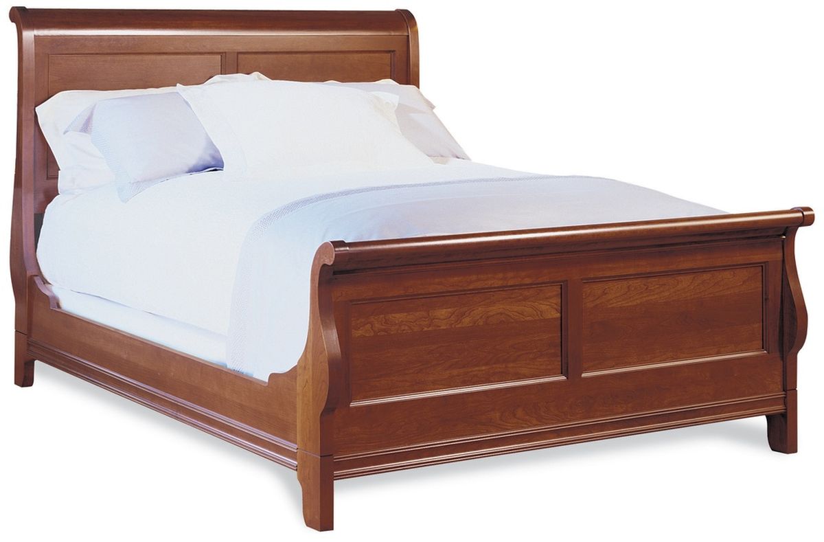 Durham Furniture Chateau Fontaine Candlelight Cherry King Sleigh Bed With Low Footboard Reid s Furniture Thunder Bay ON