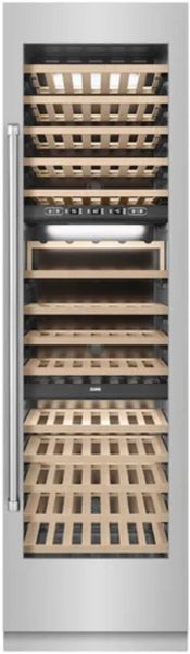 ZLINE 24 in. 12.4 Cu. Ft. Triple Zone 100 Bottle Column Wine Cooler in ...