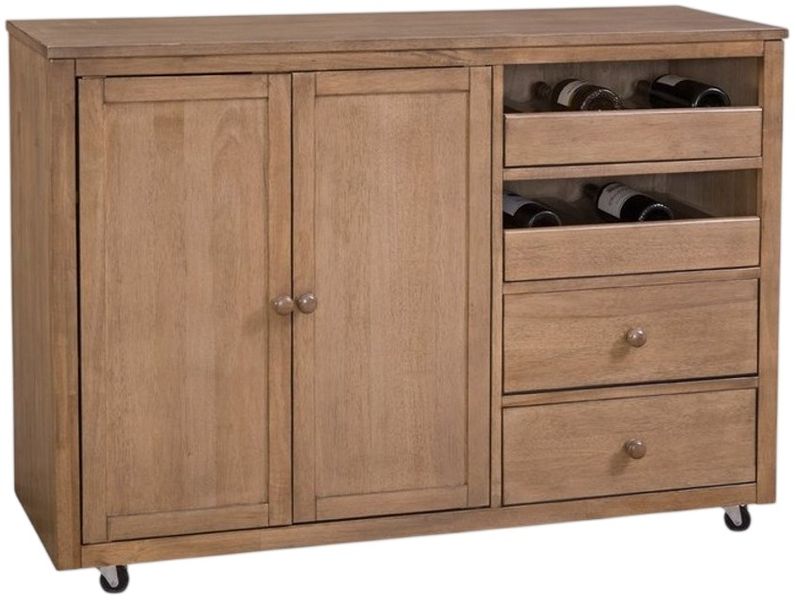 John Thomas Furniture® SoMa Flax Wine and Storage Cabinet | Robert ...