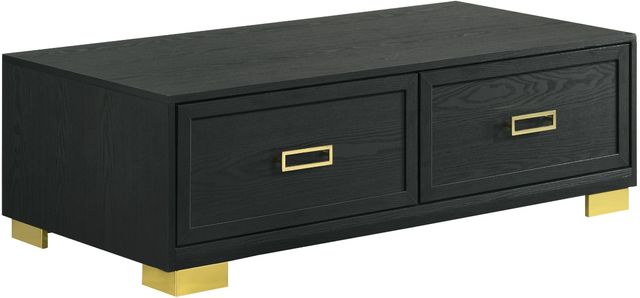 Crown Mark Pepe Black Coffee Table | Furniture Time