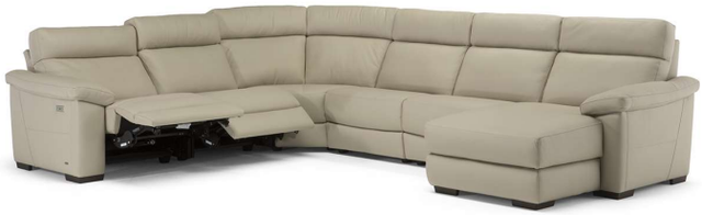 Natuzzi Editions Estremo 6-Piece Power Reclining Right-Arm Facing Sectional and Chaise | Fischer ...