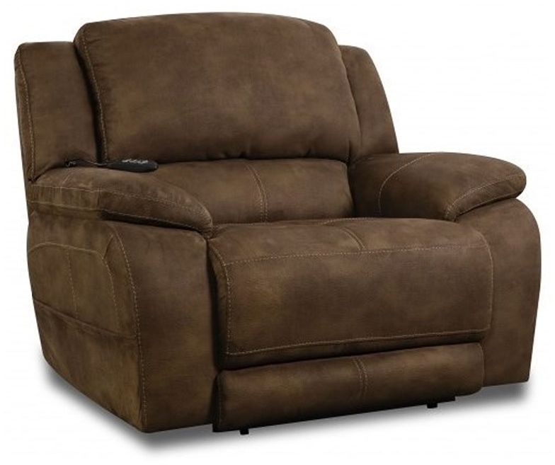 ITEM 6348 Espresso Power Chair And A Half Recliner Sides Furniture Bedding Dora AL