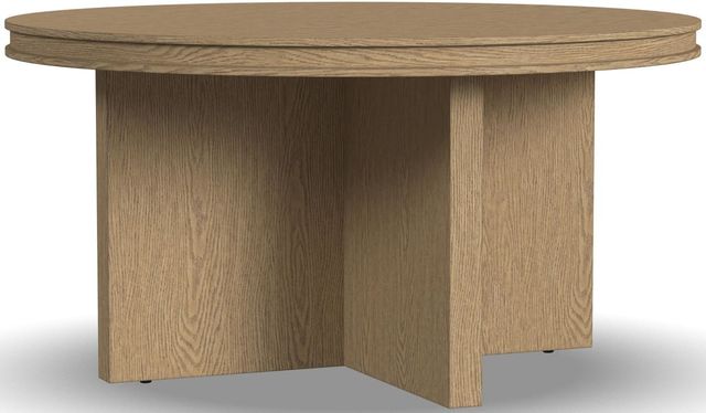 Flexsteel® Waterfall Oak Round Coffee Table | Karvonen’s