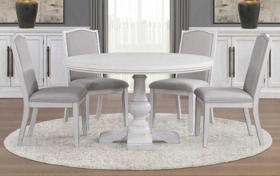 Steve Silver Co. Warren 5-Piece Gray/White Dining Room Set | Jarons ...