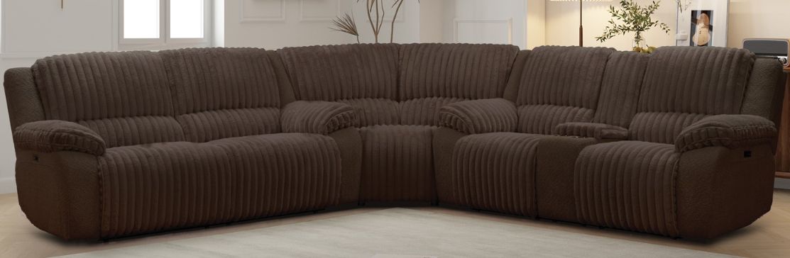 American Wholesale Furniture Mondo 3-Piece Chocolate Power Reclining ...