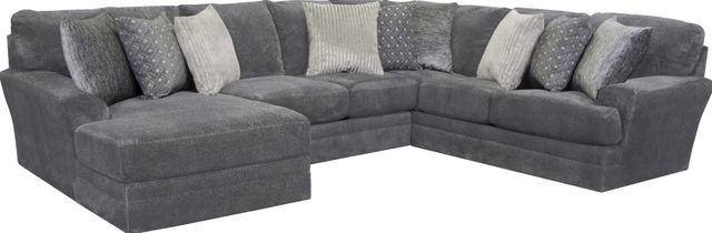 Jackson Furniture Mammoth 3-Piece Smoke Left-Arm Facing Sectional and ...