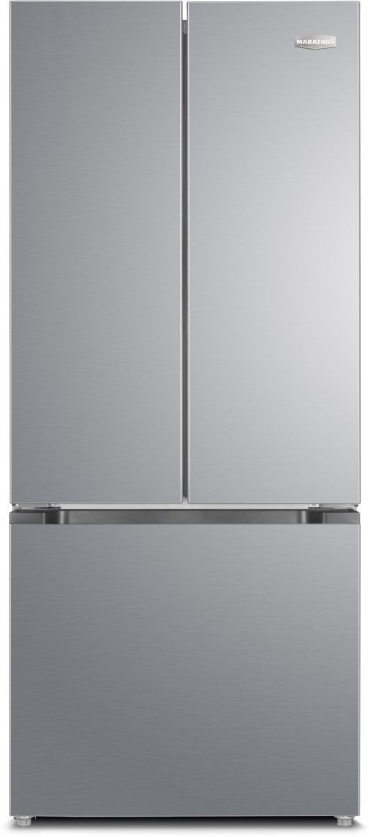 Marathon® 30 in. 18.0 Cu. Ft. Stainless Steel French Door Refrigerator ...