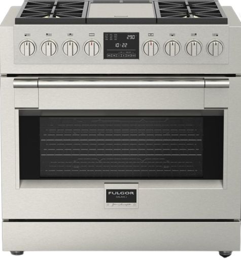 Fulgor Milano 600 Series 36" Stainless Steel Pro Style Dual Fuel Range ...