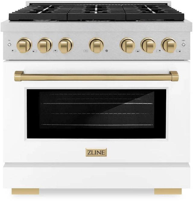 ZLINE Autograph Edition Paramount 36" DuraSnow® Stainless Steel ...