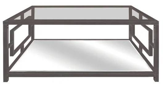 Crestview Collection Bentley Mirror Top Cocktail Table with Silver ...