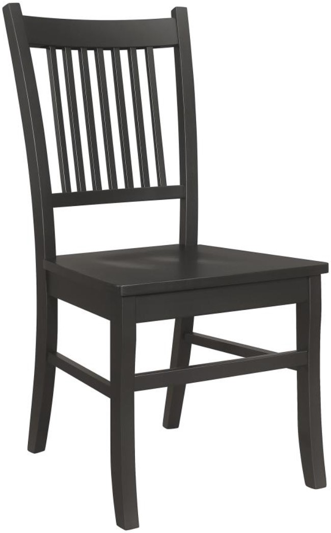 Coaster Marbrisa 2 Piece Matte Black Dining Side Chair Set Store For Homes Furniture Flooring Newton IA