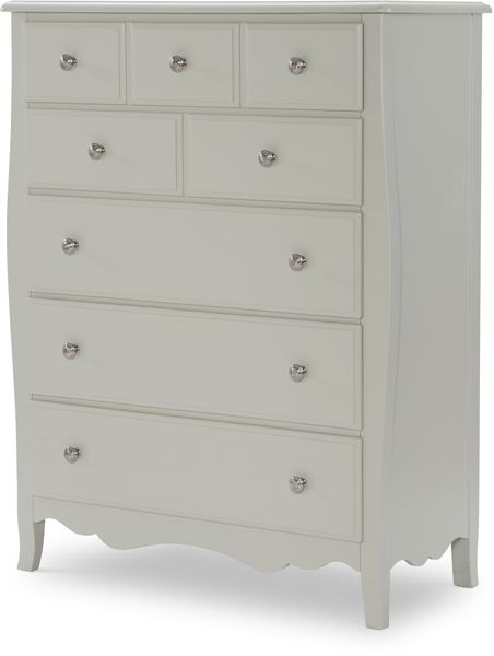 Legacy Kids Teen Sleepover Dove Gray Youth Drawer Chest | Fischer ...