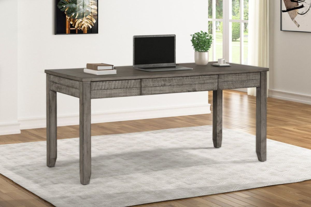 Parker House Tempe Grey Stone 65 Writing Desk Fischer Furniture Rapid City SD