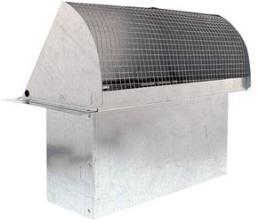 Zephyr Galvanized Exhaust Wall Cap with Damper | Van's Home Center