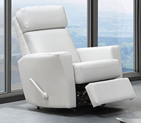 Elran Zara Off-White Swivel Rocker Recliner | Crown Furniture & Mattress