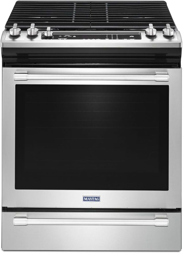 Maytag® 30" Slide-In Gas Range-Fingerprint Resistant Stainless Steel ...