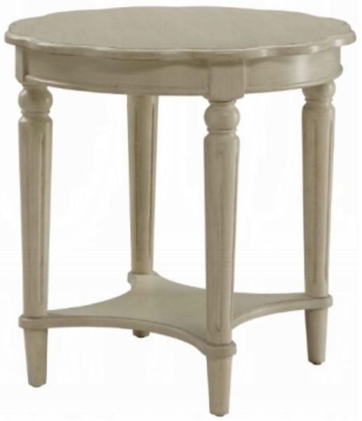 ACME Furniture Fordon Antique White End Table | Max Fine Furniture ...