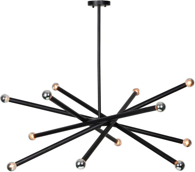 Renwil® Clemente Matte Black Pendant Lighting | Fischer Furniture ...