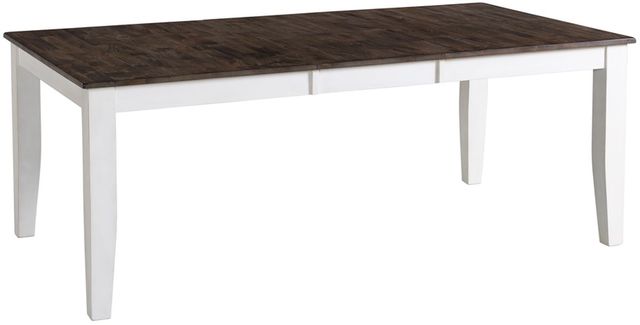 Intercon Kona Gray Dining Table with White Base | Great Rooms Furniture ...