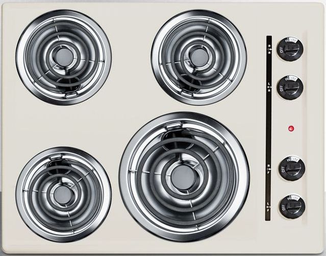 Summit® 24" Bisque Electric Cooktop | AHC Appliances | Cedarhurst, NY