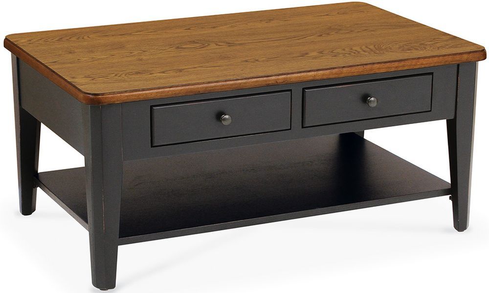 Peters-Revington™ Casual Choices™ Chestnut Cocktail Table with Black ...