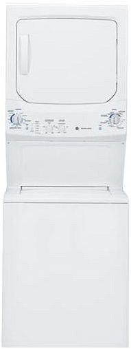 GE Unitized Spacemaker® Gas Washer/Dryer Stack Laundry-White | Atlantic ...