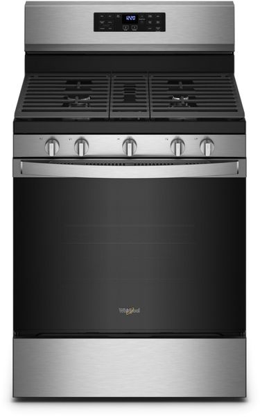 Whirlpool® 30" Fingerprint Resistant Stainless Steel Freestanding Gas ...
