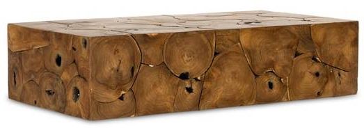 Four Hands Tomlin Brown Outdoor Wooden Coffee Table | Marshall's Home ...