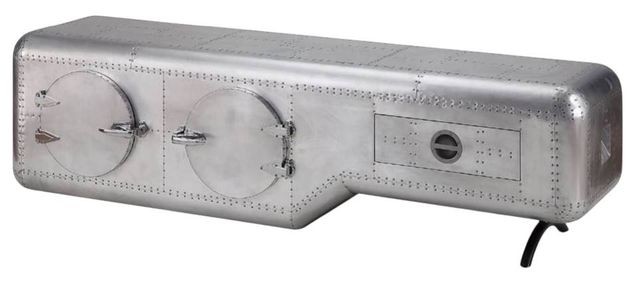 ACME Furniture Brancaster Aluminum TV Stand | Urner's | Bakersfield, CA