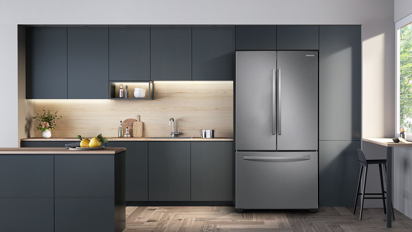 Samsung 28.2 Cu. Ft. Fingerprint Resistant Stainless Steel Standard Depth French Door Refrigerator Amundson s Appliance