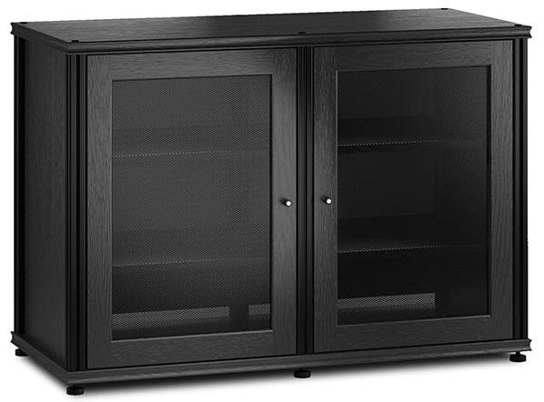 Salamander Designs® Synergy System Black Oak 2-Door and 4-Shelves AV ...