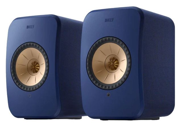 KEF LSX II 4.5" Cobalt Blue Powered Stereo Speakers