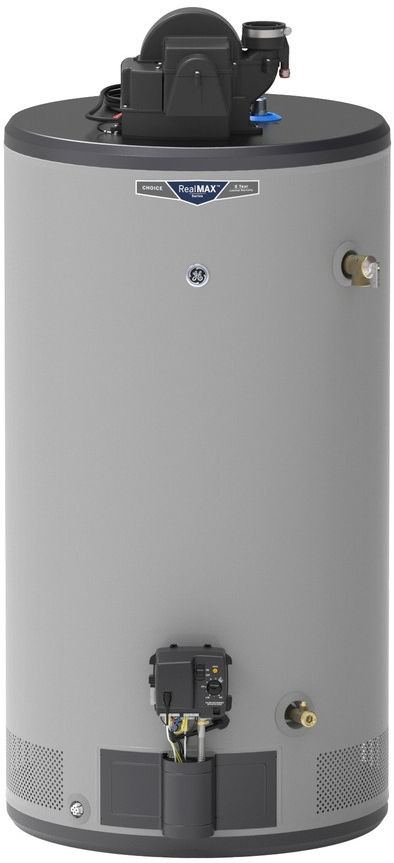 GE® RealMAX® Choice 50 Gallon Short Natural Gas Power Vent Water Heater ...