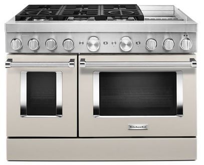 KitchenAid® 48" Milkshake Pro Style Dual Fuel Range with Griddle ...