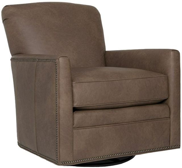 Smith Brothers Customizable 550 Leather Swivel Glider Chair | Arthur F ...