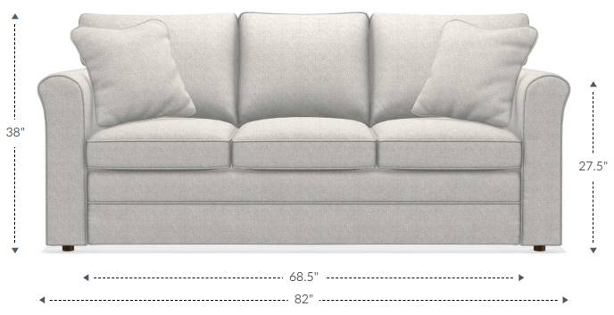 La-Z-Boy® Leah Charcoal Queen Sleeper Sofa | Great Rooms La-Z-Boy® Leah Charcoal Queen Sleeper Sofa | Great Rooms