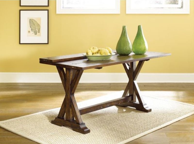 Hammary Hidden Treasures Brown Flip Top Console Table Store For Homes Furniture Flooring Newton IA