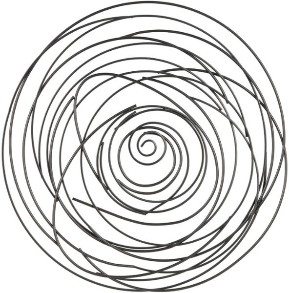 Deco Marche Black Abstract Round Overlapping Lines Wall Decor | Fischer ...