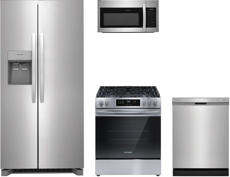 Frigidaire® 4 Piece Stainless Steel Kitchen Package | Bell's Appliance ...