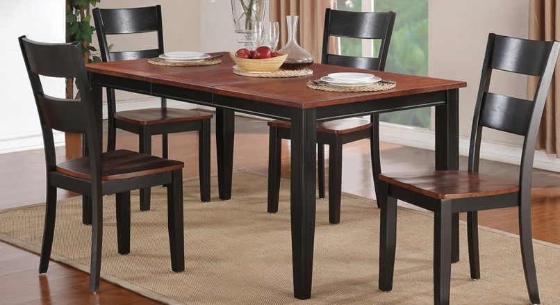 Black and cherry dining table store