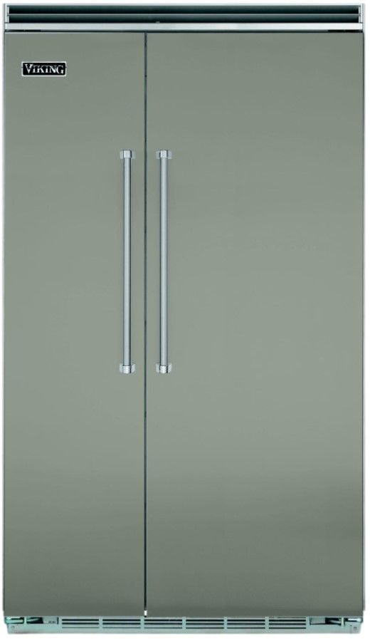 Viking® 5 Series 48 in. 29.1 Cu. Ft. Eucalyptus Side by Side Freezer ...