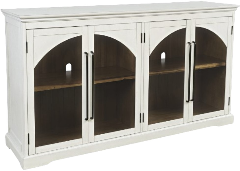 Jofran Inc. Archdale White 4 Door Accent Cabinet Best Deals Mattress Furniture Orem UT