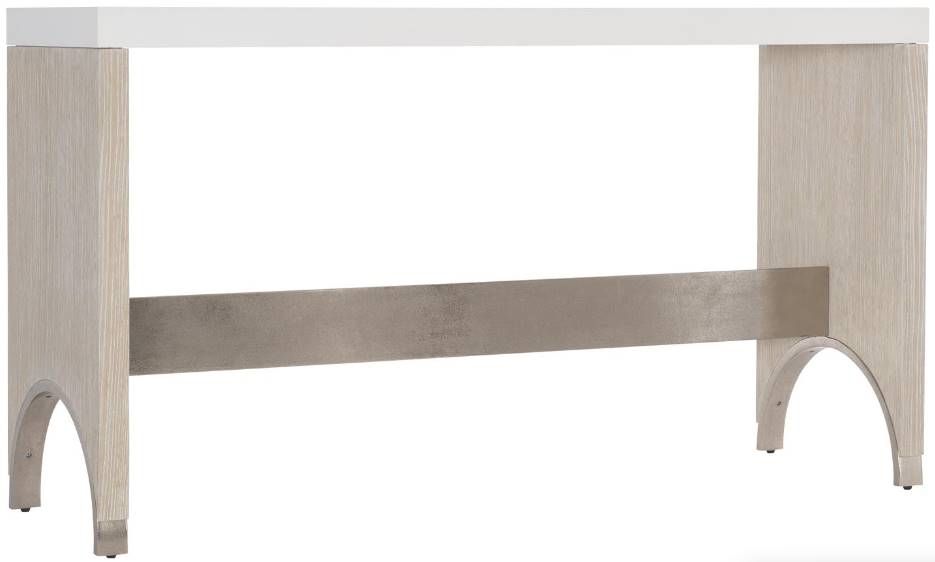 Bernhardt Solaria Dune Console Table with White Stone Top | Marshall's ...