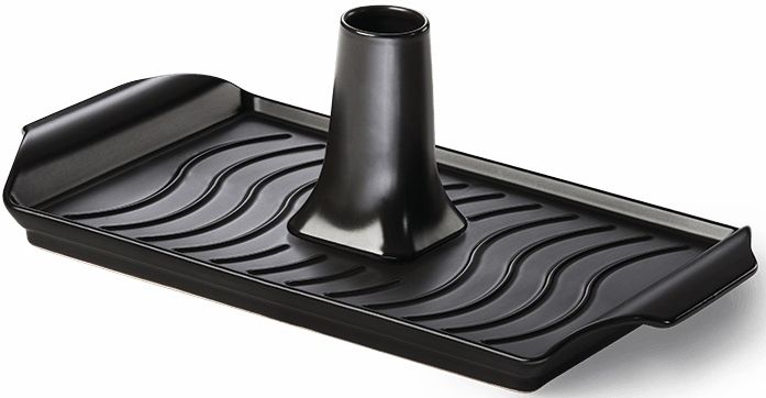 Napoleon Black Ceramic Roasting Pan and Beer Can Chicken Roaster ...