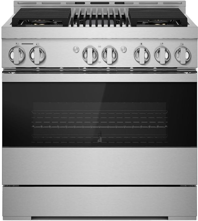 JennAir® NOIR™ Stainless Steel Pro Style Gas Range | Barber & Haskill