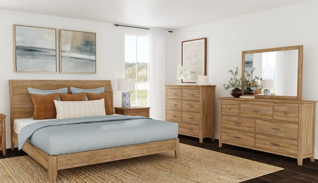 A-America® Geo Heights 3-Piece Butterscotch King Panel Bedroom Set ...