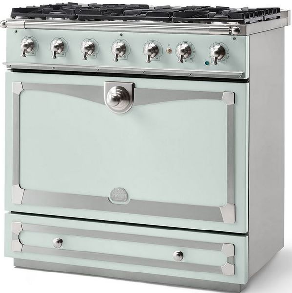 La Cornue CornuFé 90 AlberTine 36" Tapestry Free Standing Dual Fuel ...