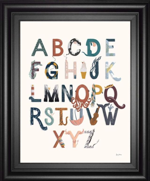 Classy Art Alphabet A to Z by Becky Thorns Wall Art | Fischer Furniture ...