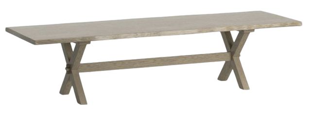 Bassett® Furniture Customizable BenchMade Crossbuck 126" Oak Live Edge ...